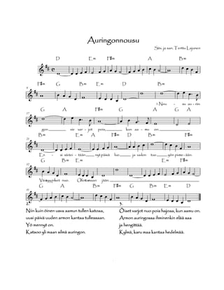 Auringonnousu Sunrise | PDF