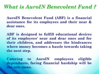 AuroIN Benevolent Fund | PDF