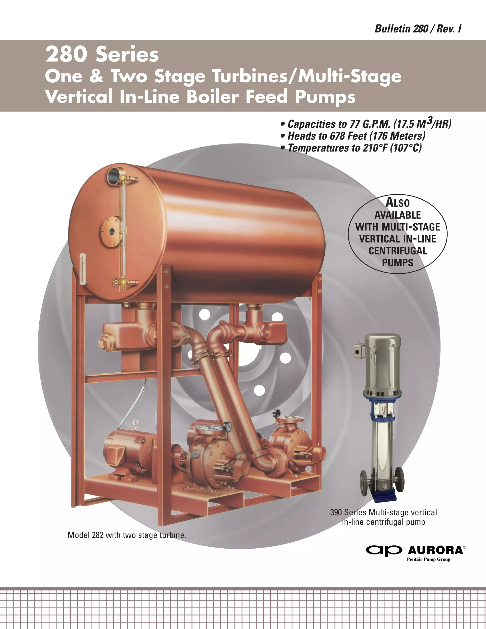 280 Series One & Two Stage Turbines/Multi-Stage Vertical In-Line Boiler ...