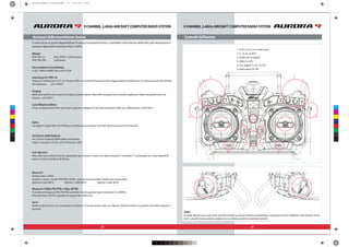 Manuale Hitec Aurora 9 italiano (2/6) | PDF
