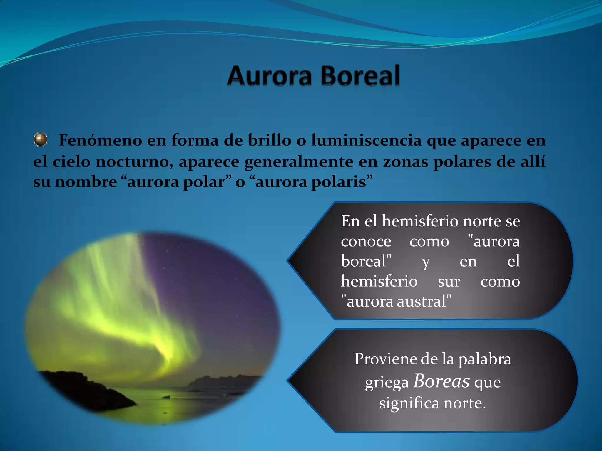 Aurora boreal exposition | PPTX