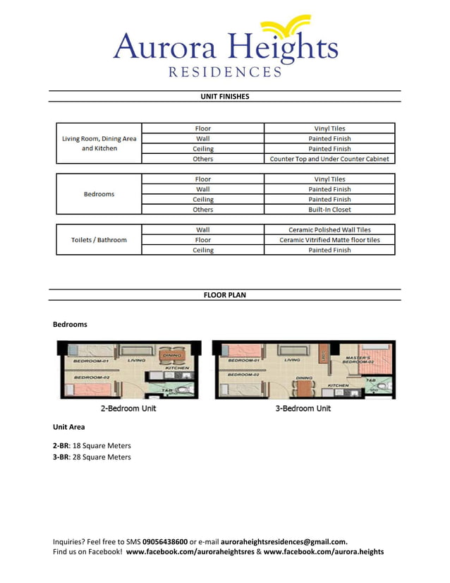Aurora Heights Residences | PDF | Apartments | Real Estate