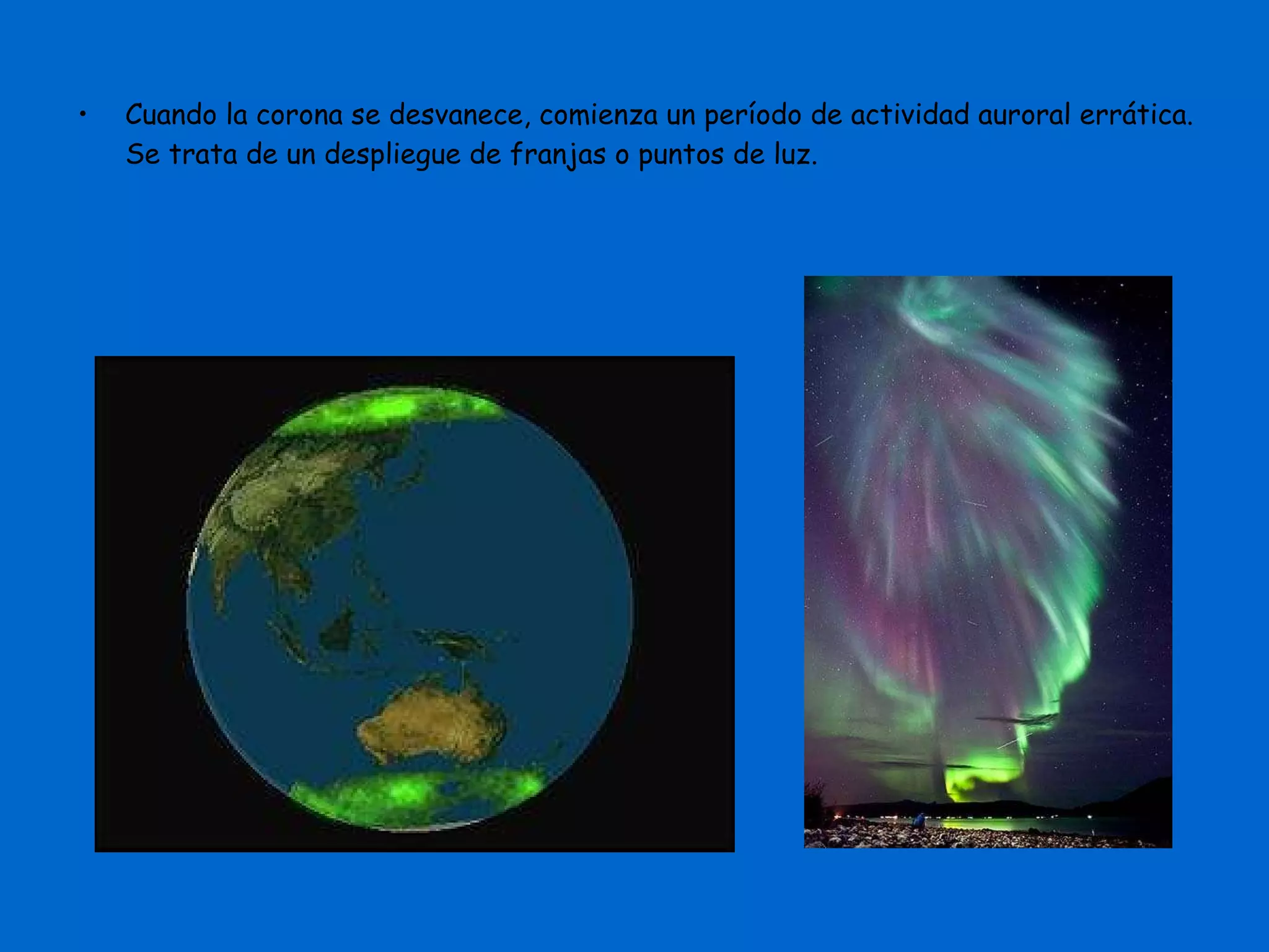 Auroras boreales y capas de la atmósfera | PPT