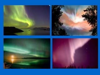Auroras boreales y capas de la atmósfera | PPT