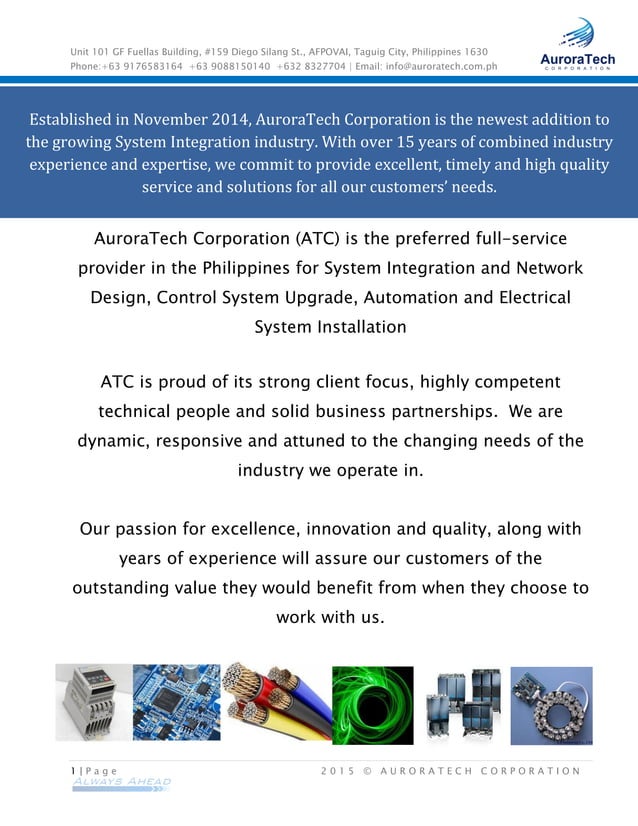 AuroraTech Corporation Company Profile | PDF