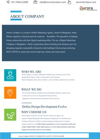 Aurora techpro Digital Marketing Service | PDF