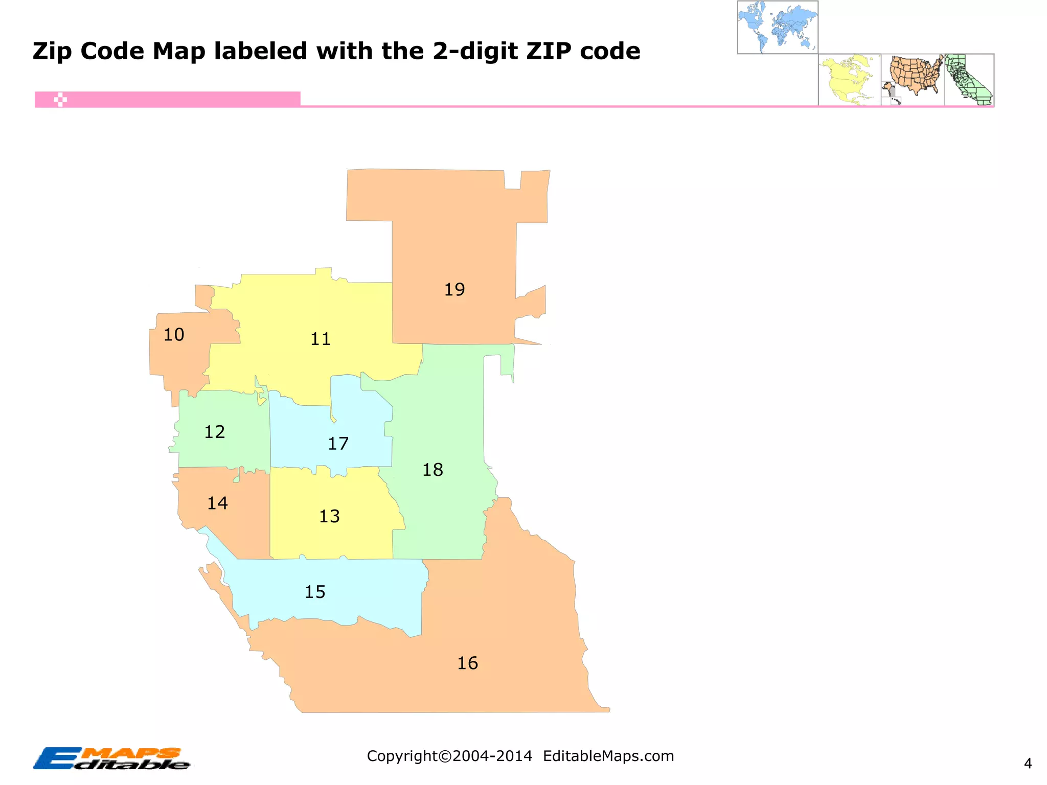 Aurora zip code map,Aurora editable map, Aurora Powerpoint map | PPT