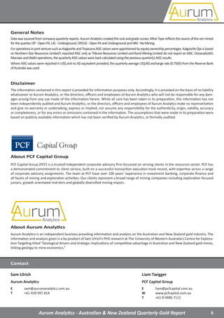 Aurum analytics 2017 Q1 gold report final | PDF