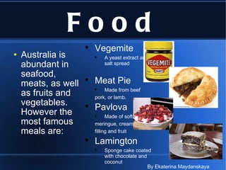 Aus. traditions (folklore, clothing, food) | PPT