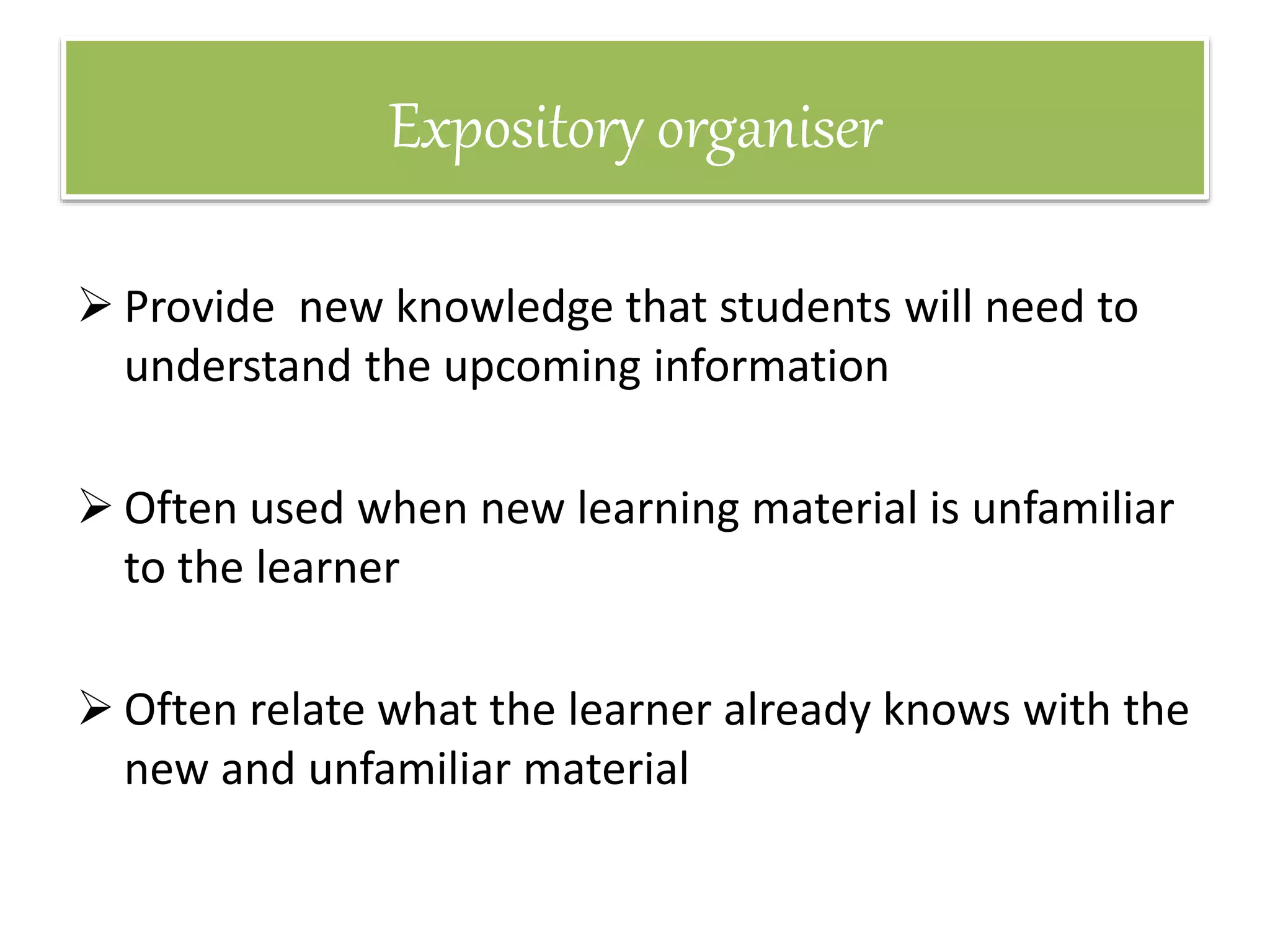 Ausbel - Expository learning | PPTX