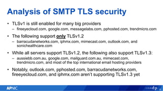 AusCERT2023: Analysis of SMTP TLS Implementations | PPT