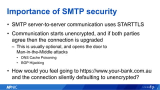 AusCERT2023: Analysis of SMTP TLS Implementations | PPT