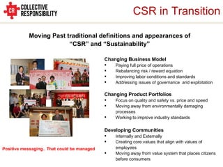 How to Develop a framework for CSR and Sustainability | PPT