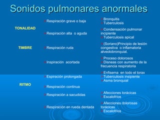 Auscultacion del aparato respiratorio dr. sandy cadena | PPT