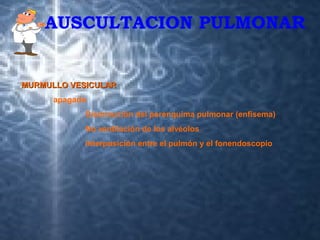 Auscultacion pulmonar | PPT