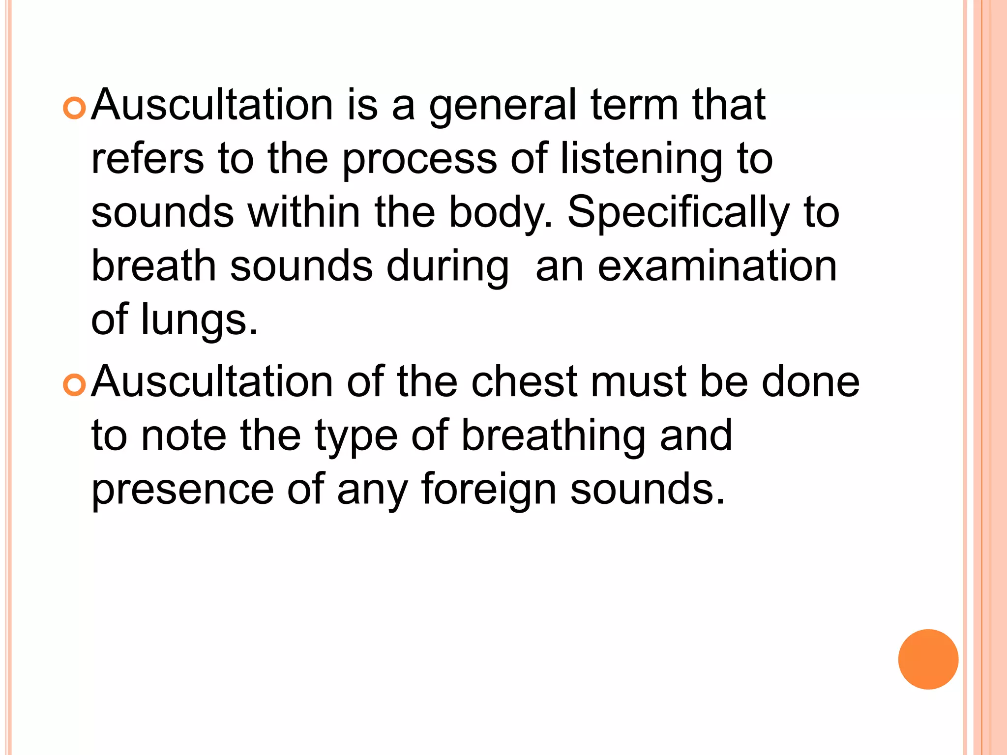 Auscultation | PPTX
