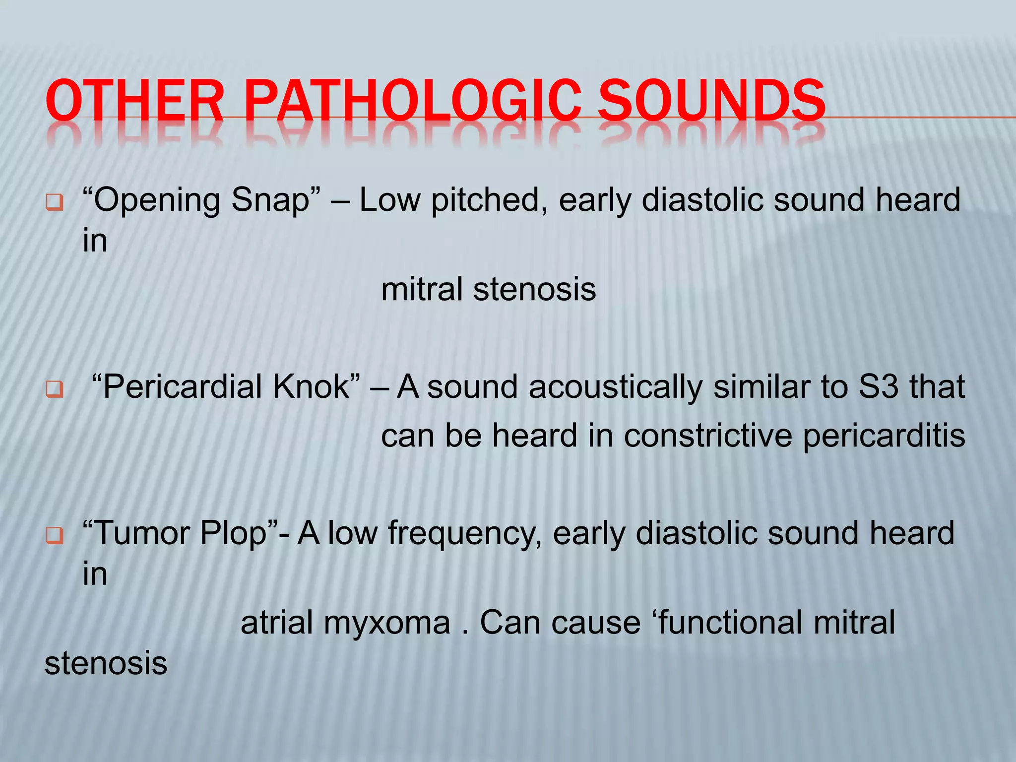 percussion and Auscultation of cardiovascular system with heart sounds ...