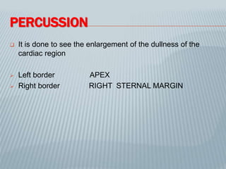 percussion and Auscultation of cardiovascular system with heart sounds ...