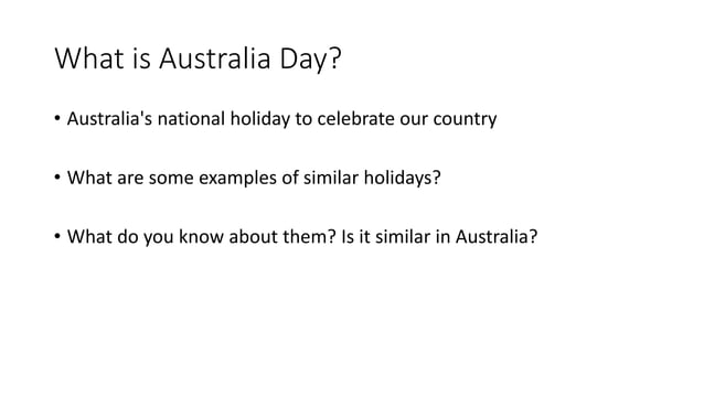 Australia Day | PPT