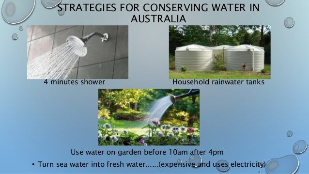 water conservation in Australia