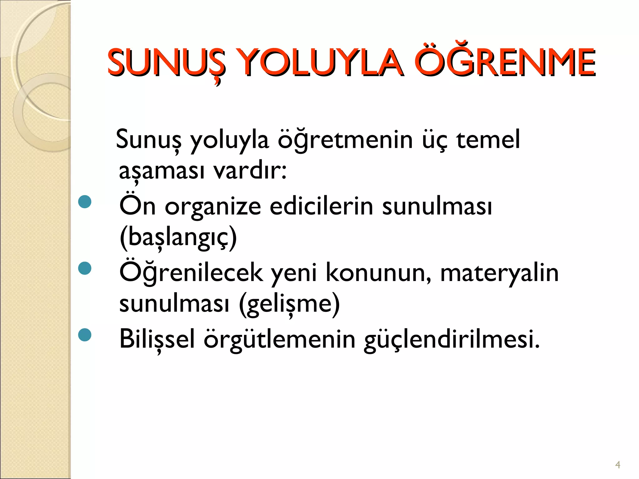 Ausebel sunus yolu | PPT