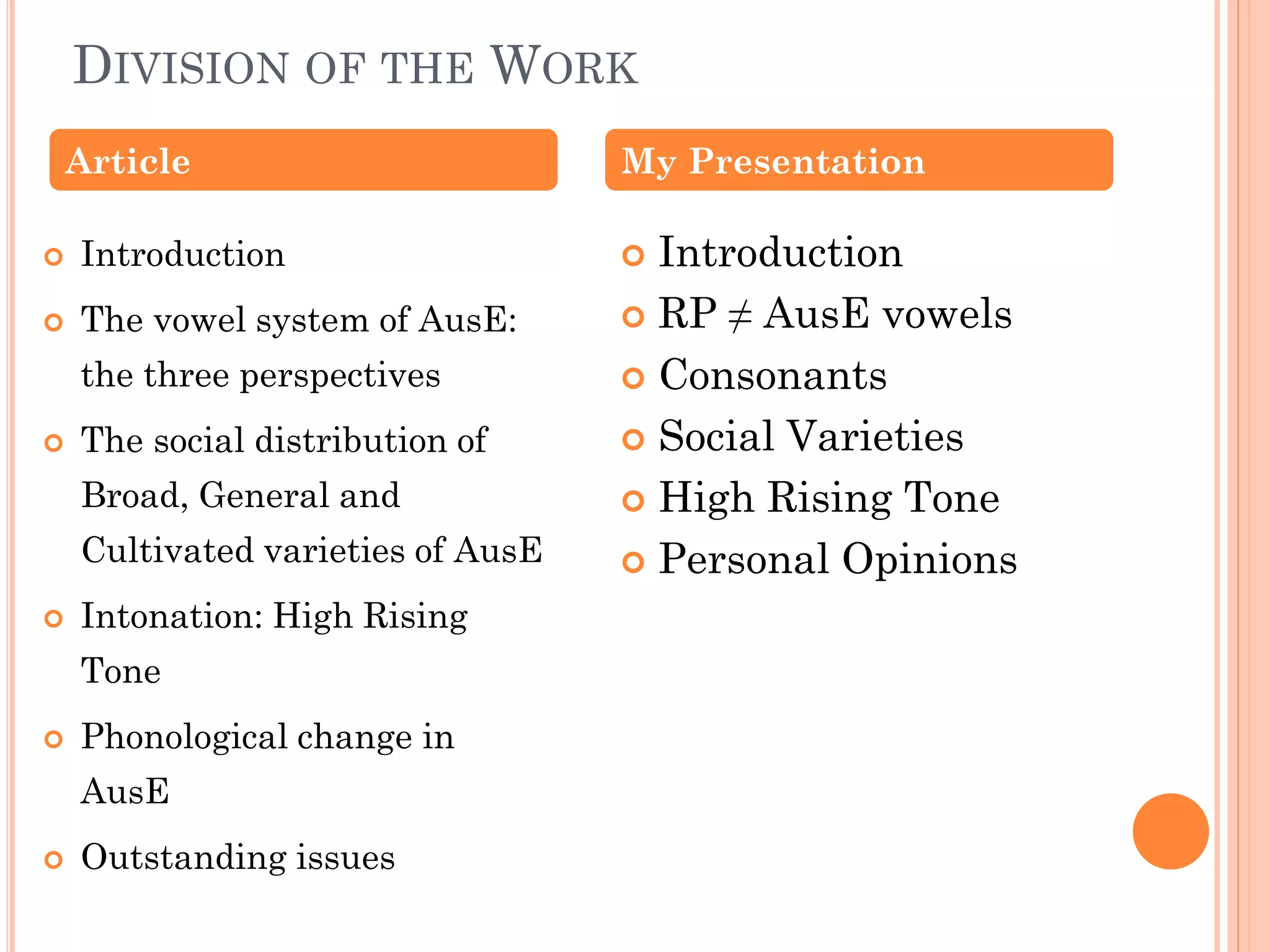 Australian English vs. Standard British English | PDF