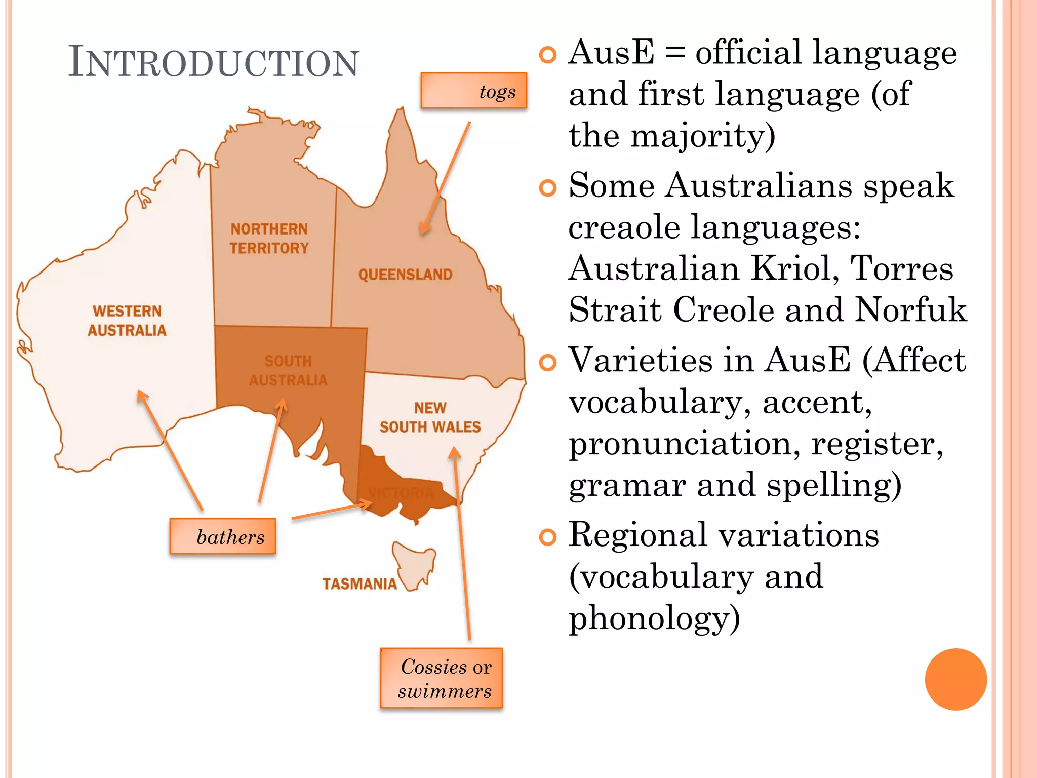 Australian English vs. Standard British English | PDF