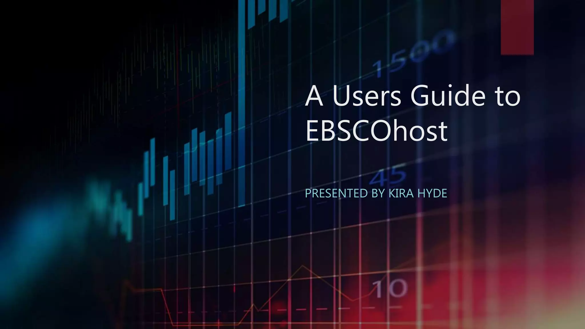 A users guide to ebscohost | PPTX