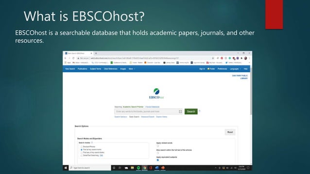 A users guide to ebscohost | PPT