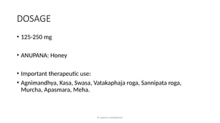 AUSHADI KALPA I.pptx as per Aushadhi Kalpa I | PPTX