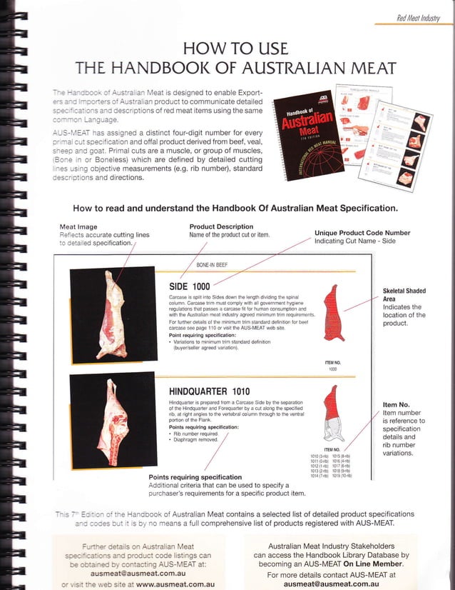AUSMEAT Handbook Australian Meat | PDF | Food & Drink
