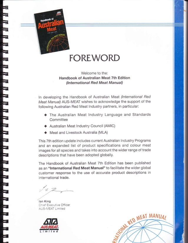 AUSMEAT Handbook Australian Meat | PDF | Food & Drink