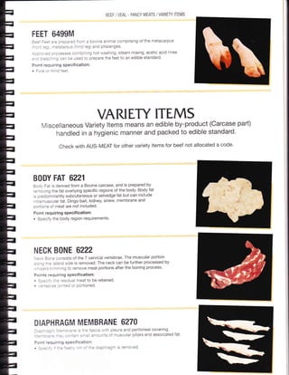 AUSMEAT Handbook Australian Meat | PDF