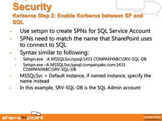 AUSPC 2013 - Understanding the Five Layers of SharePoint Security | PPT