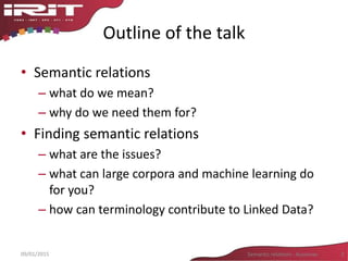 Semantic relations: new (terminological) challenges in a world of ...