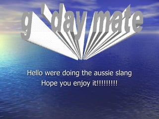 aussie slang | PPT