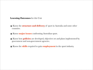 Australian Sports System: An Introduction | PDF