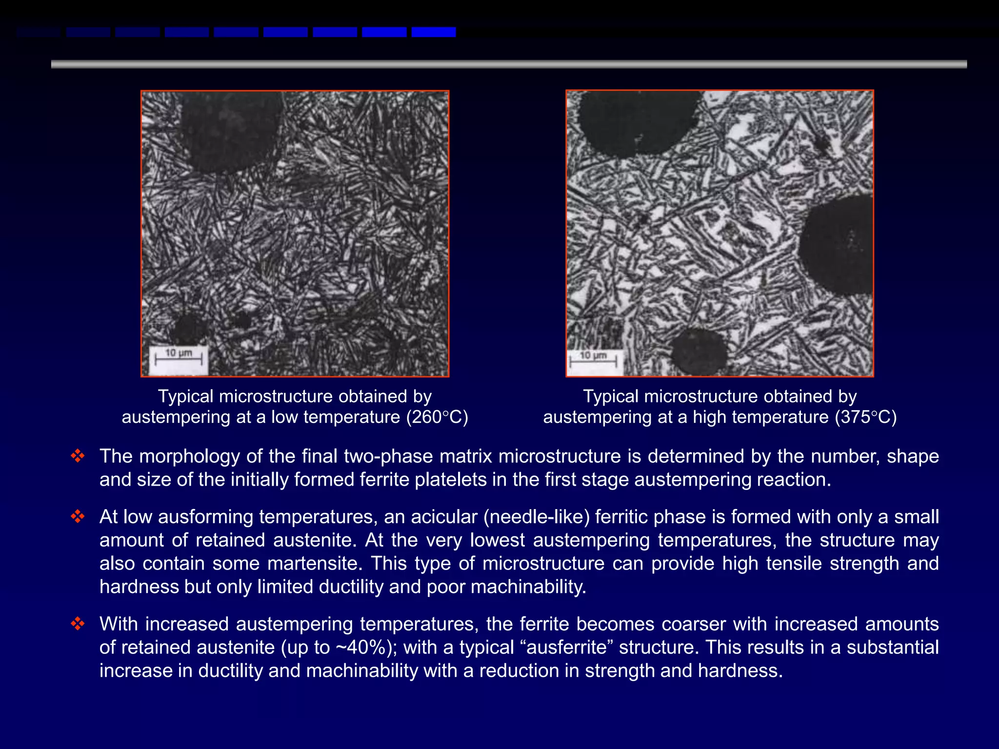 Austempered ductile iron production properties applications | PPTX