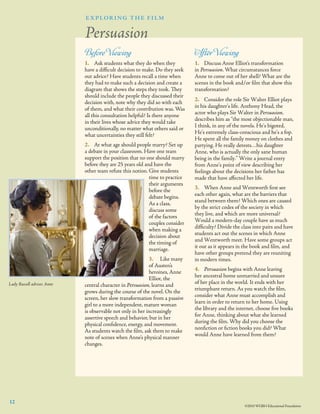 Teacher's guide - Jane Austen | PDF