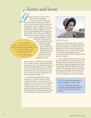 Teacher's guide - Jane Austen | PDF