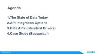 Why Standards-Based Drivers Offer Better API Integration | PPT