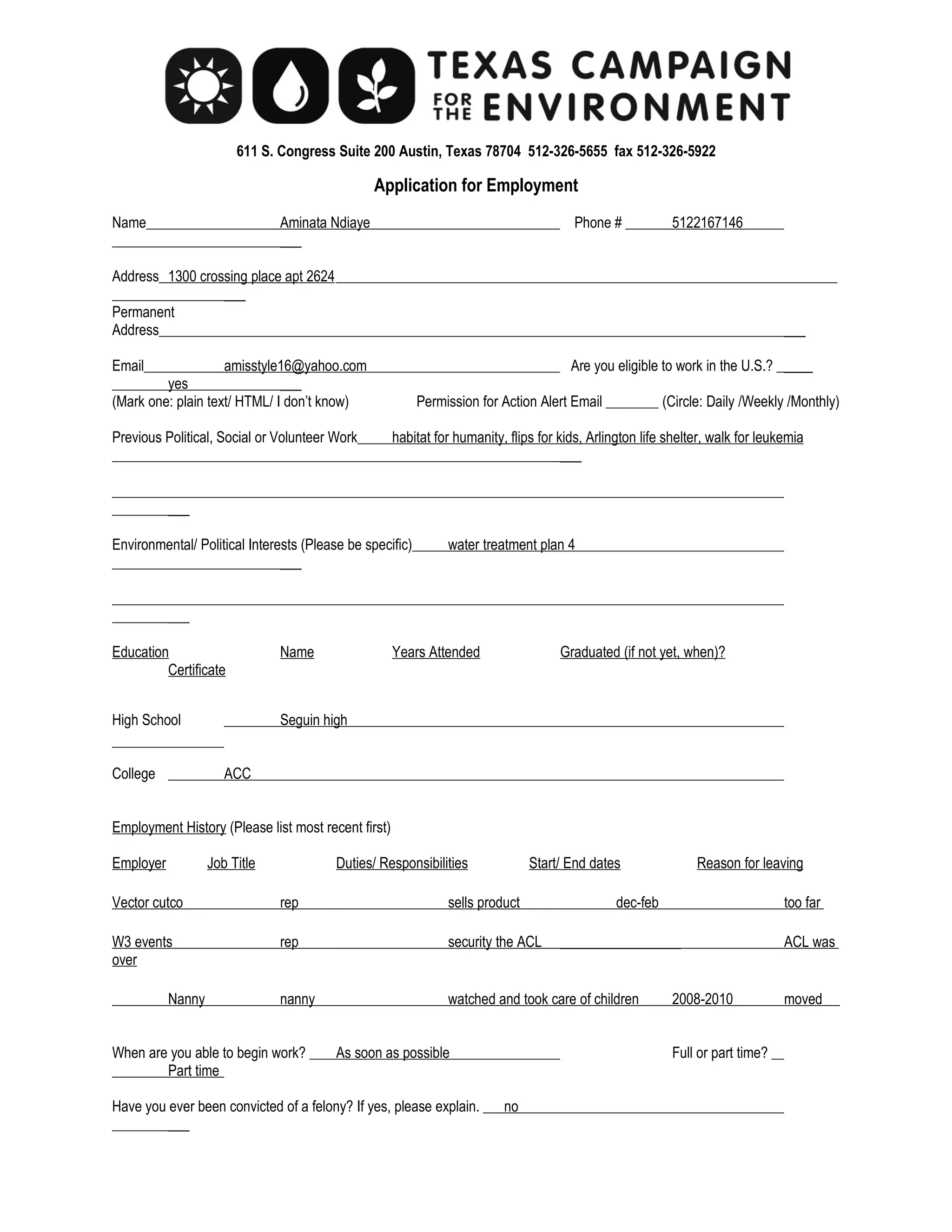 Austinapplication | RTF