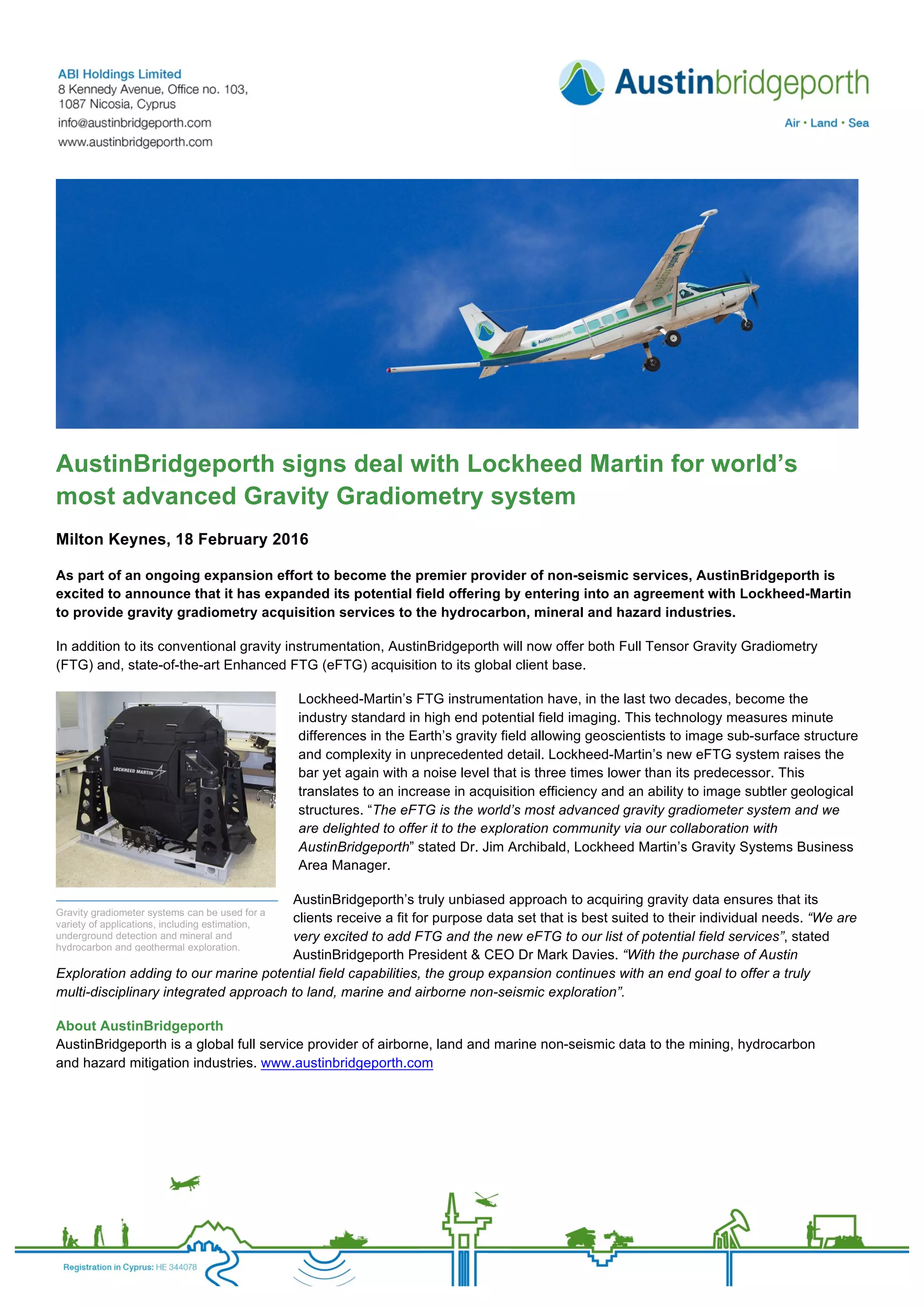 Austin -Bridgeporth FTG Capability | PDF