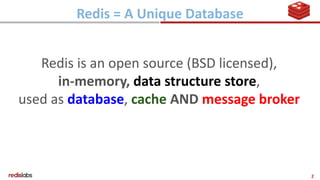 Redis Functions, Data Structures for Web Scale Apps | PPTX | Databases | Computer Software and ...