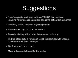 Austin Elixir: Slack Bots With Hedwig | PPT