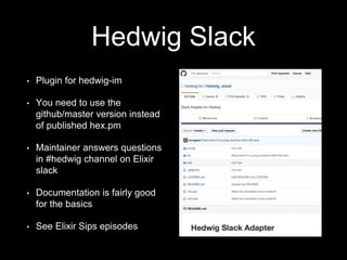 Austin Elixir: Slack Bots With Hedwig | PPT