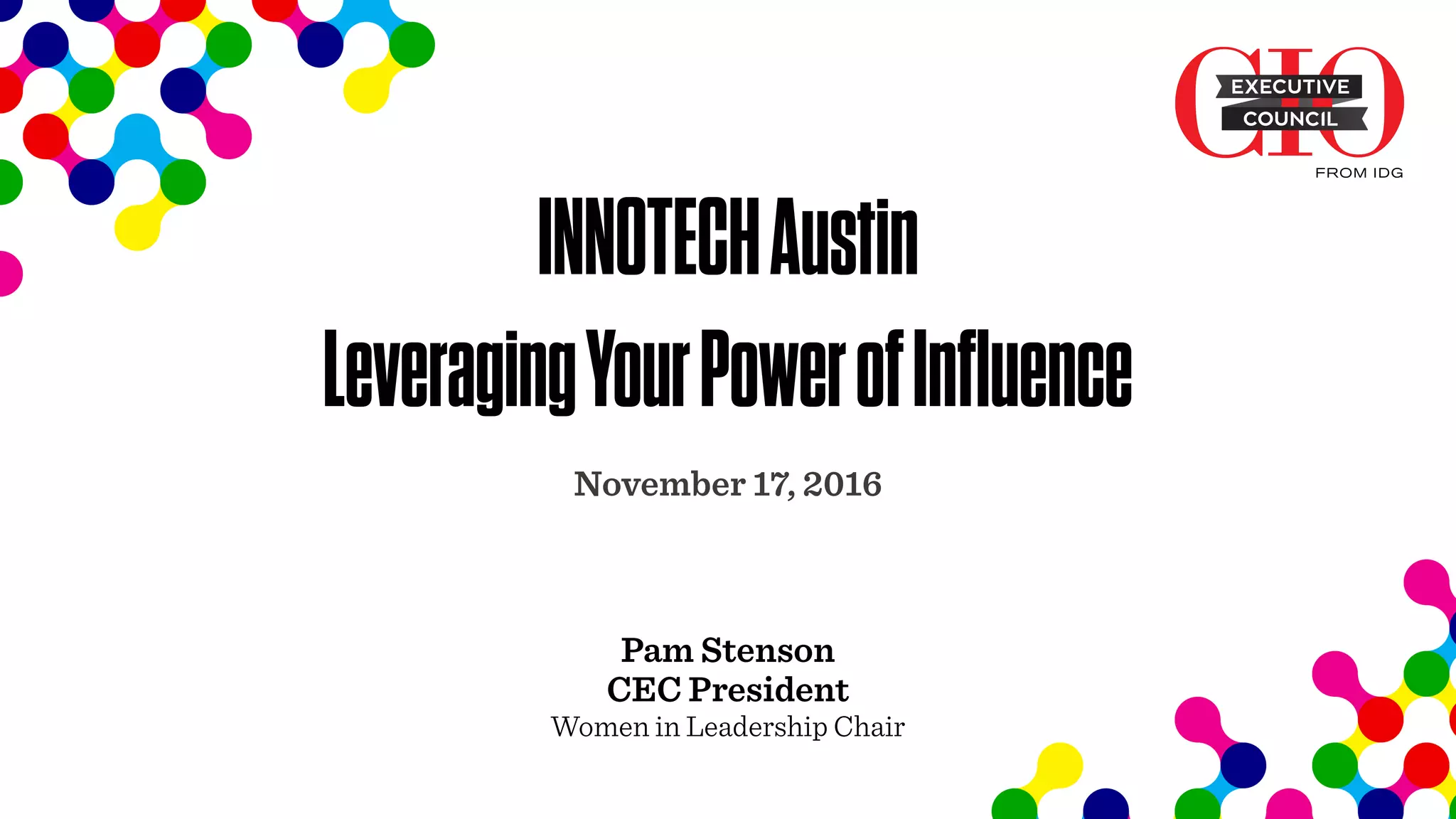 Leveraging Your Power of Influence | PPT