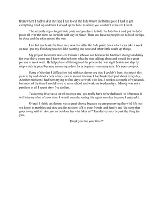 Austin kent seniior project speech | DOCX
