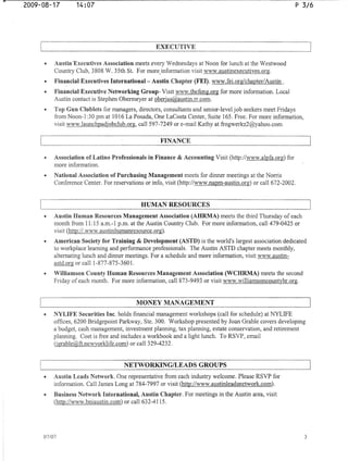 Austin Networking Groups | PDF