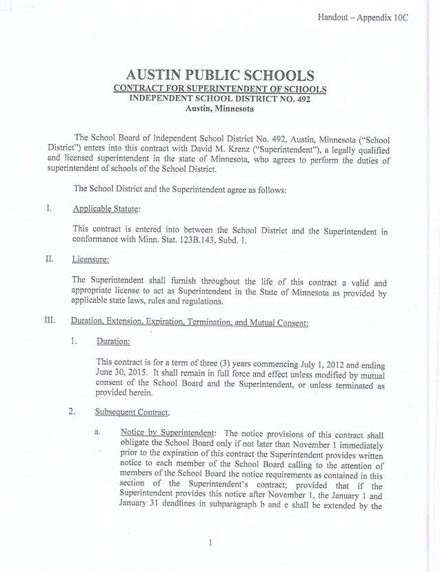 Austin superintendent contract | PDF